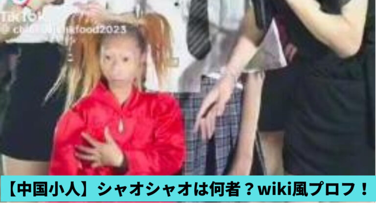 【中国小人】シャオシャオは何者なの？wikiプロフ！年齢は36歳！ | Cranq